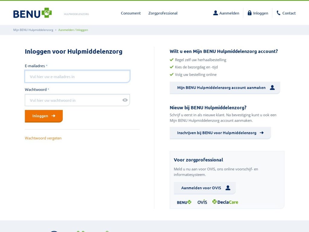 Inloggen bij Mijn Benu Direct – Inloggen Bij