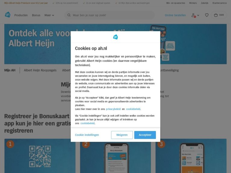 Inloggen bij Albert Heijn Bonuskaart – Inloggen Bij