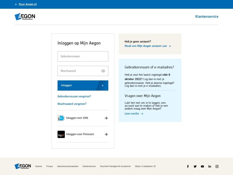Inloggen bij Mijn Aegonbank – Inloggen Bij