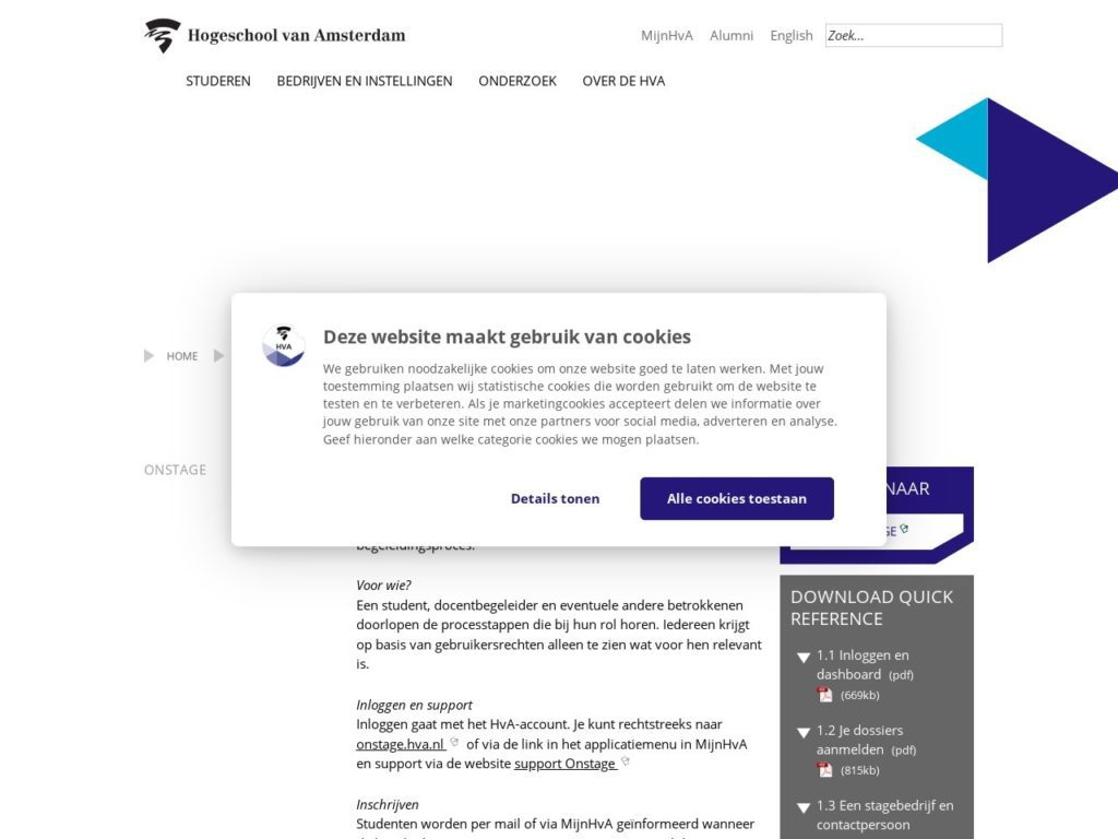 Inloggen bij Onstage Hva – Inloggen Bij