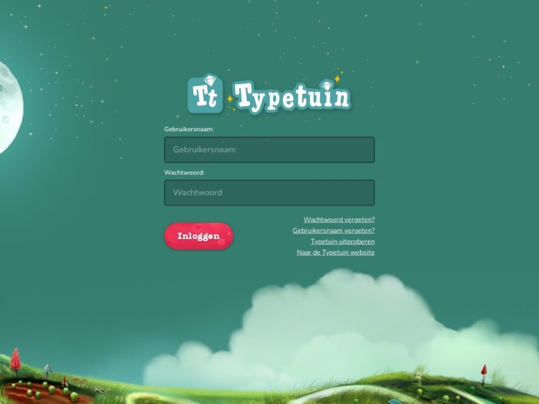 Inloggen bij Typetuin – Inloggen Bij