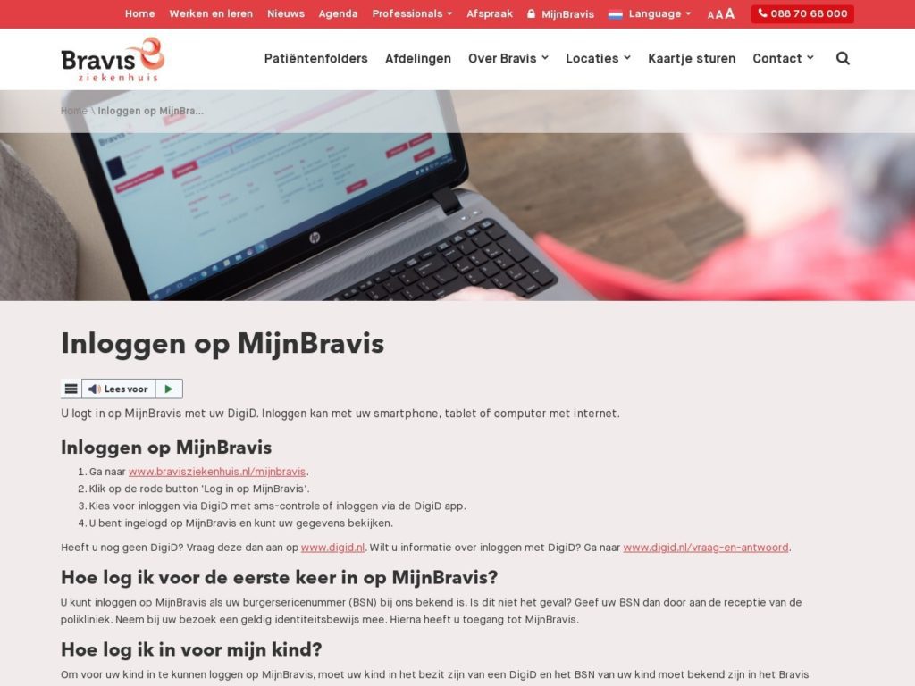 Inloggen bij Mijn Bravis – Inloggen Bij