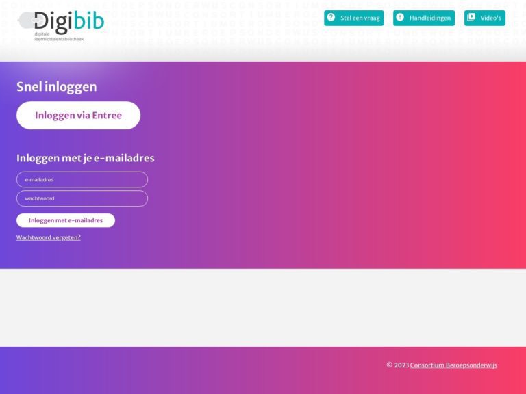 Inloggen bij Mijn Digibib – Inloggen Bij