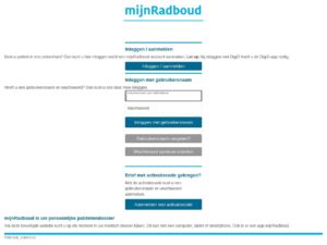 Inloggen bij Mijn Radboudumc – Inloggen Bij