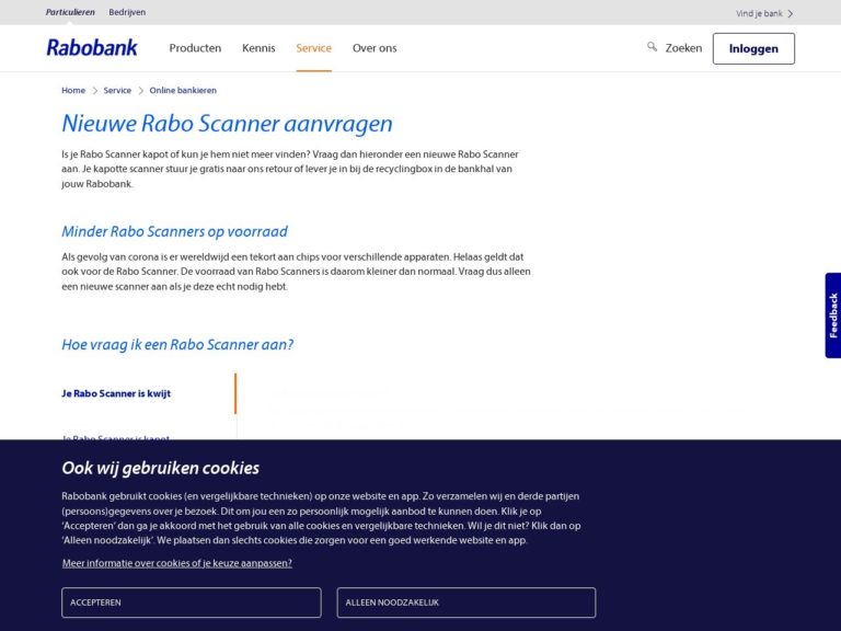 Inloggen bij Rabo Scanner Aanvragen Zonder – Inloggen Bij