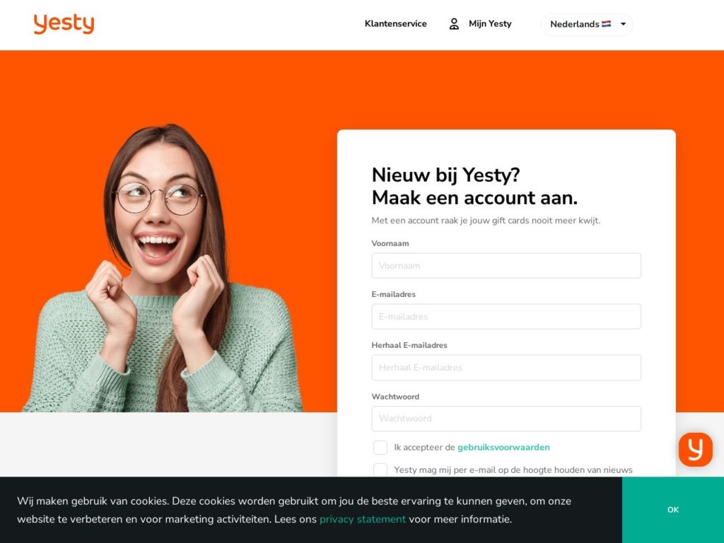 Inloggen bij Yesty – Inloggen Bij