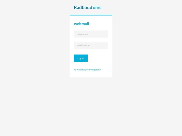 Inloggen bij Radboudumc Webmail – Inloggen Bij