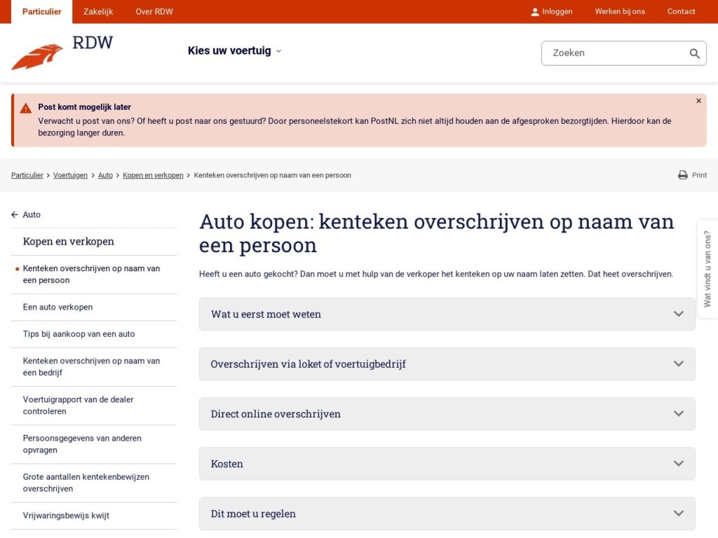 Inloggen bij Rdw Overschrijven – Inloggen Bij