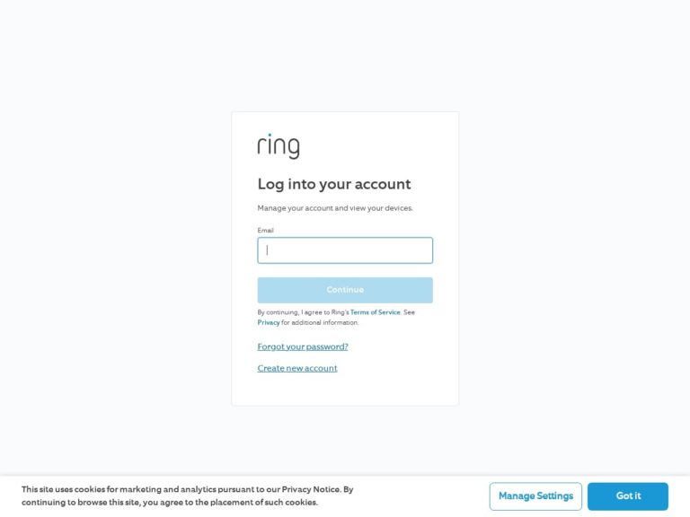 Inloggen bij Ring Account – Inloggen Bij
