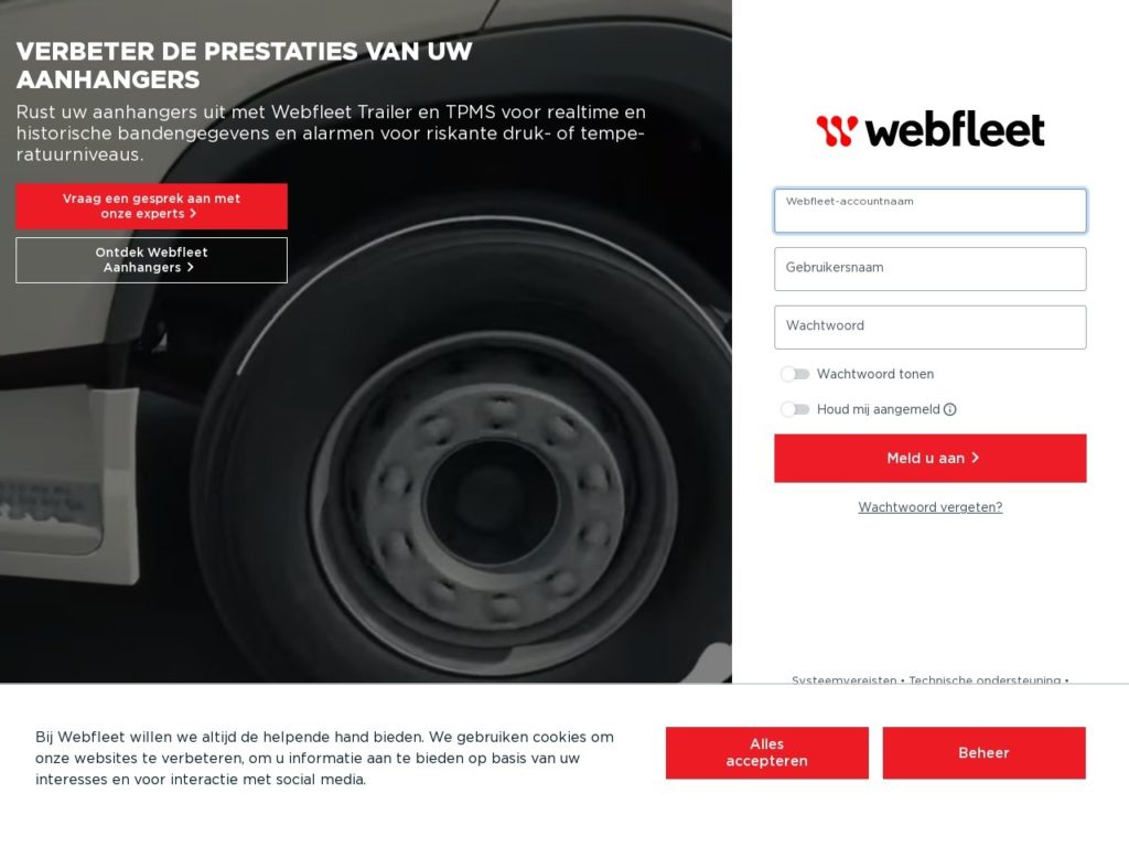Inloggen bij Webfleet – Inloggen Bij