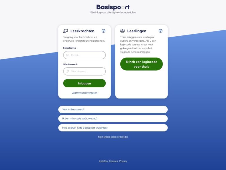 Inloggen bij Basispoort – Inloggen Bij