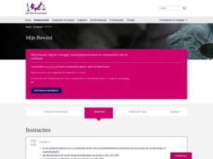 Inloggen bij Bewindvoering – Inloggen Bij