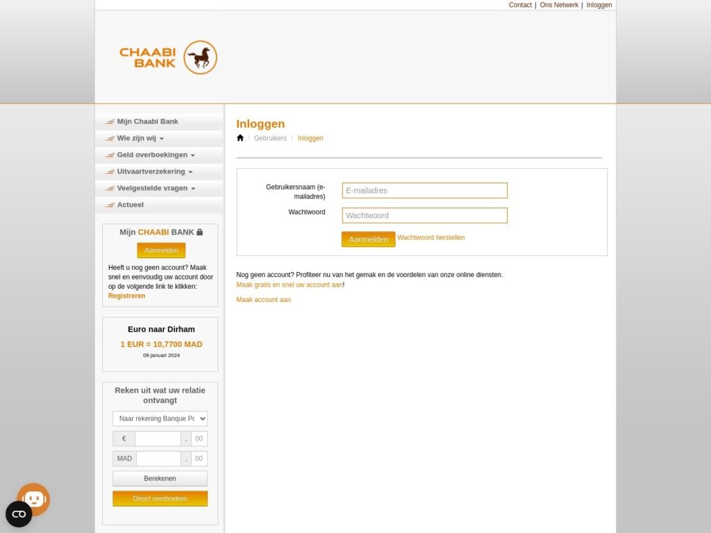 Inloggen bij Chaabi Net – Inloggen Bij