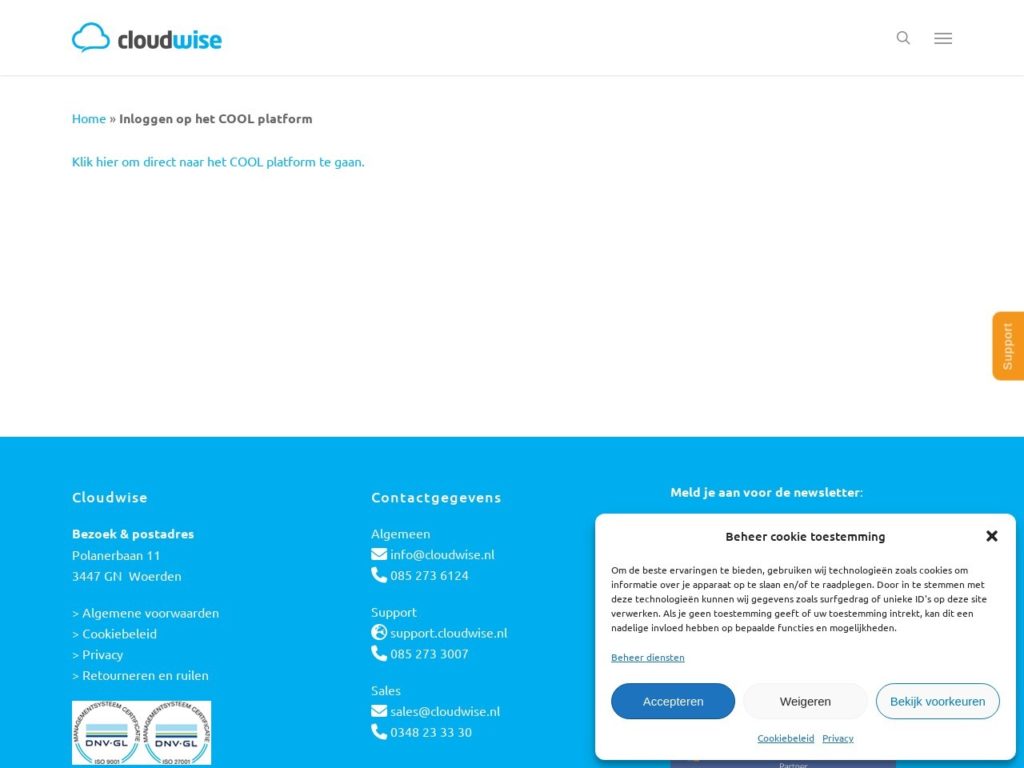 Inloggen bij Cloudwise – Inloggen Bij