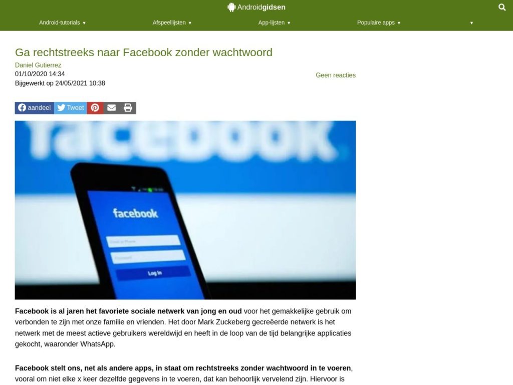 Inloggen bij Facebook Zonder Wachtwoord – Inloggen Bij