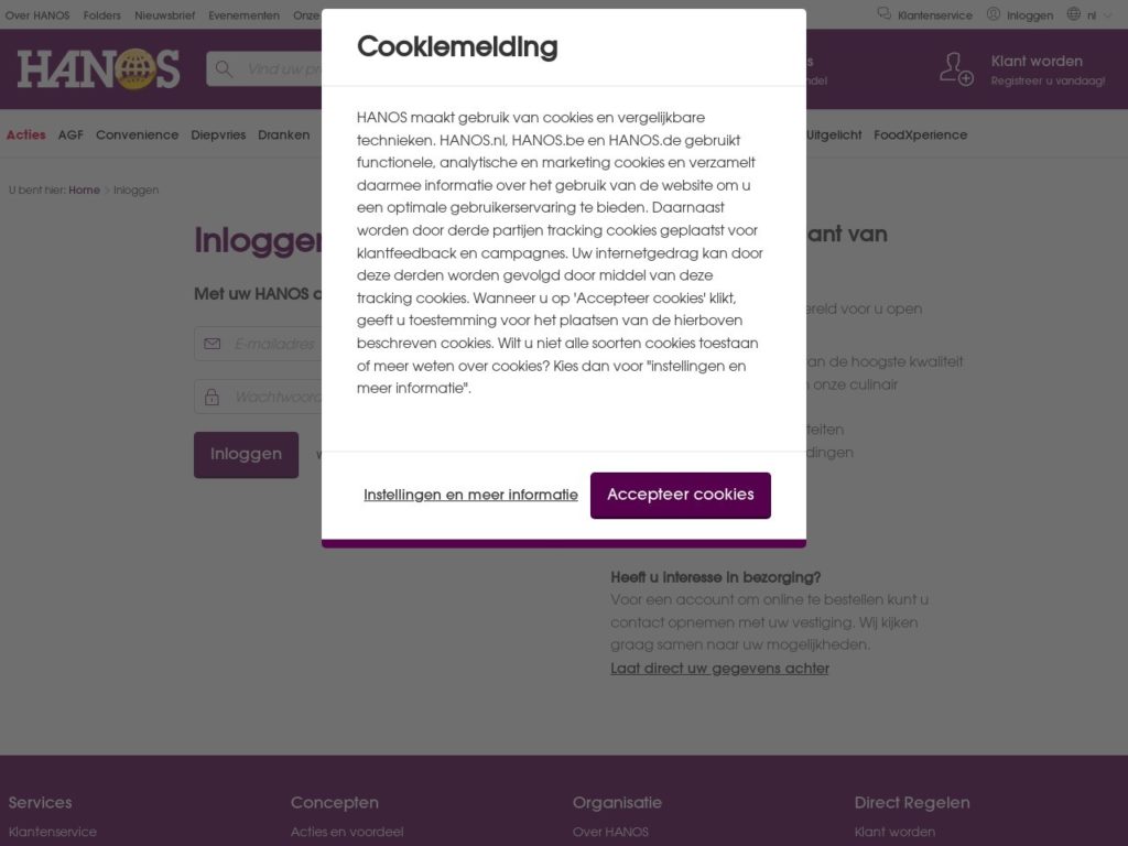 Inloggen bij Hanos Online – Inloggen Bij