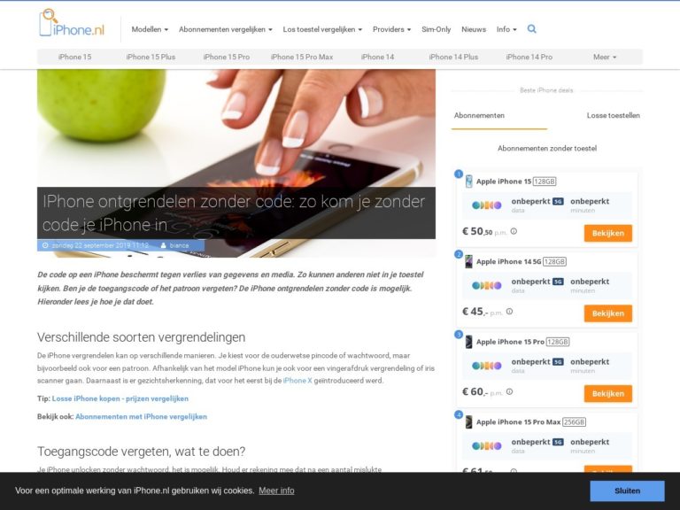Inloggen bij Iphone Zonder Code – Inloggen Bij
