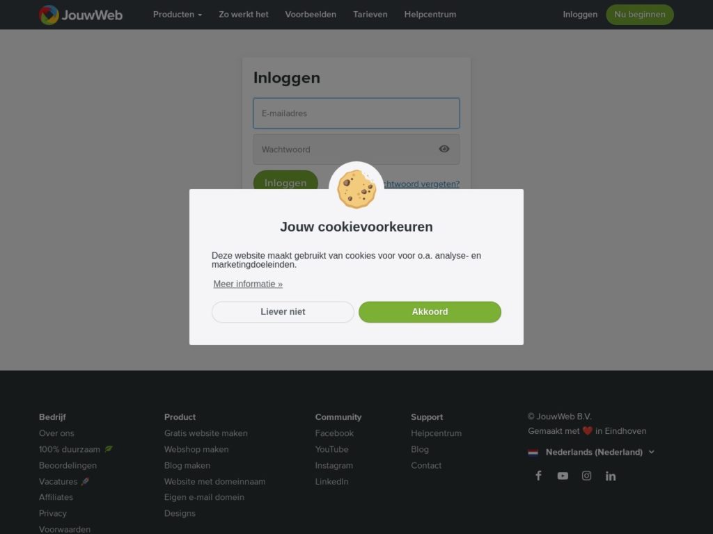 Inloggen bij Jouwweb – Inloggen Bij