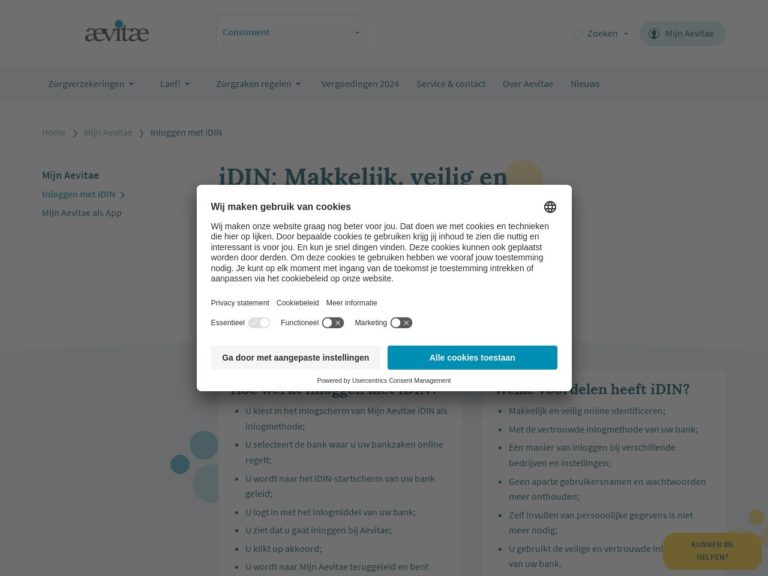 Inloggen bij Aevitae Met Digid – Inloggen Bij