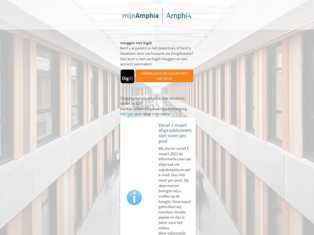Inloggen bij Mijn Amphia – Inloggen Bij