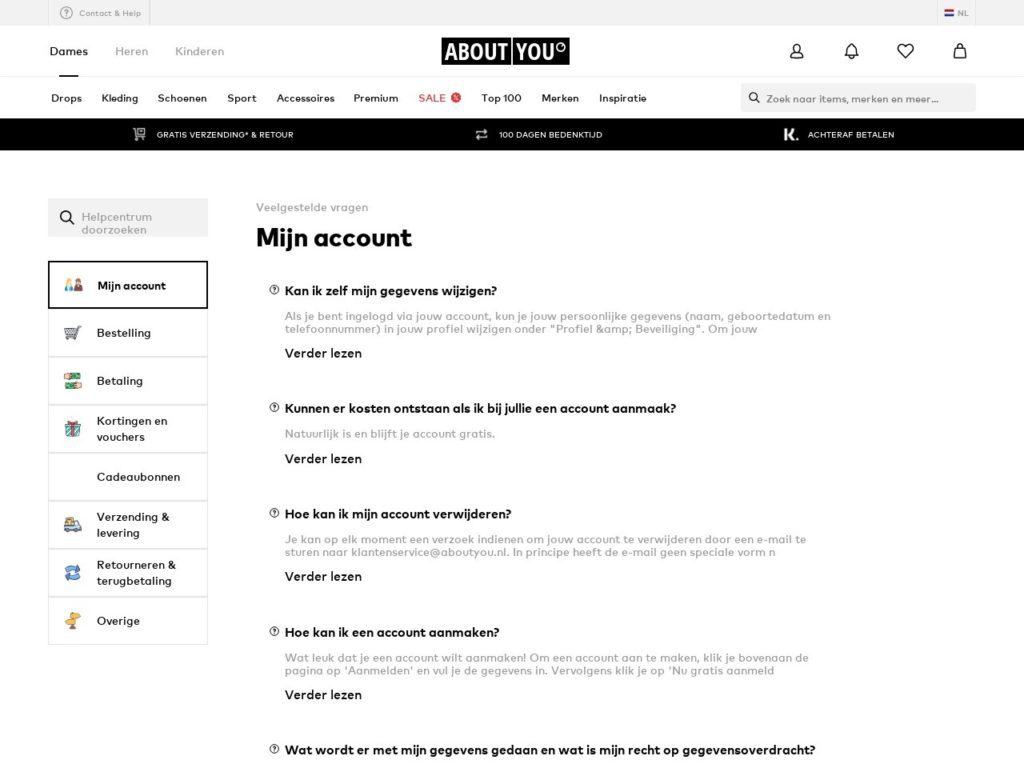Inloggen bij About You Account – Inloggen Bij