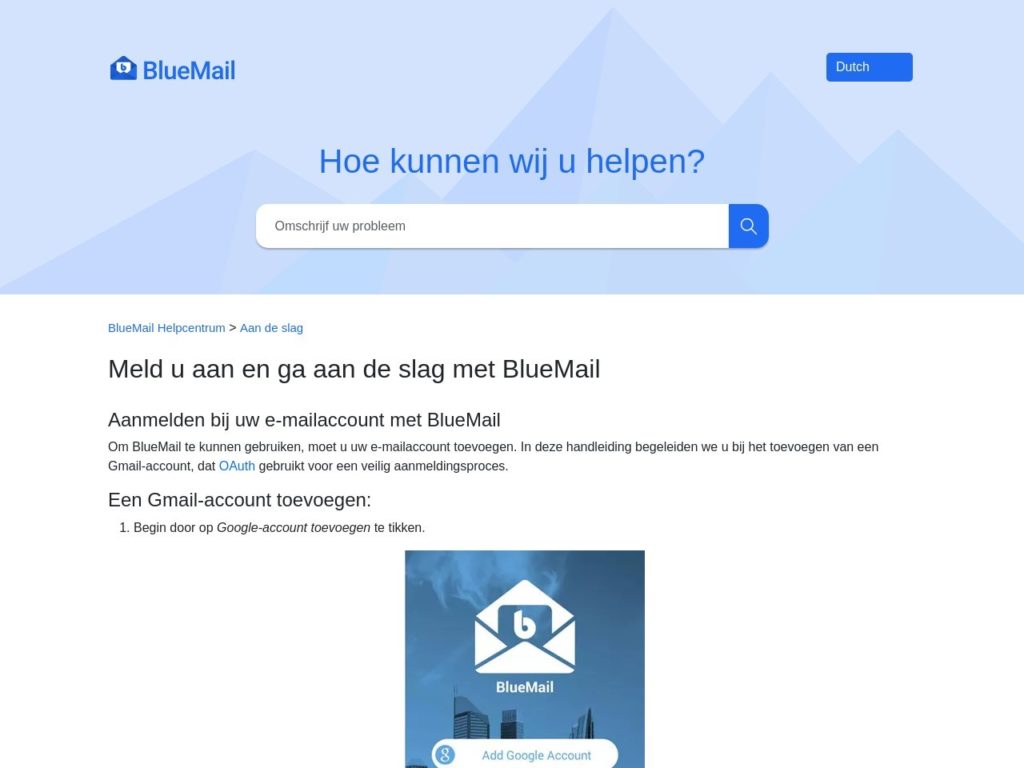 Inloggen bij Bluemail – Inloggen Bij