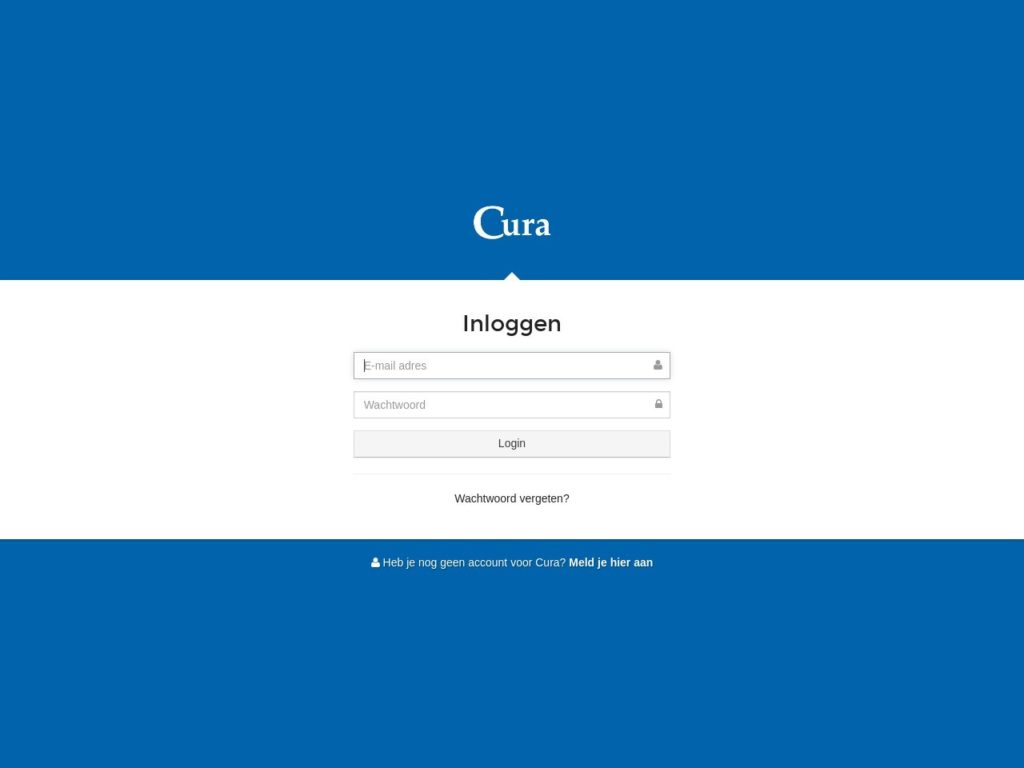 Inloggen bij Cura Web – Inloggen Bij