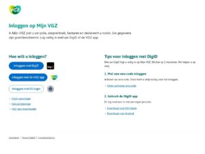 Inloggen bij Vgz Met Digid – Inloggen Bij