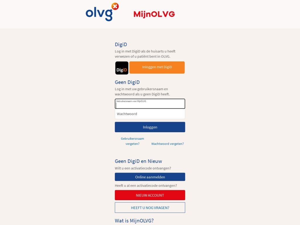 Inloggen bij Olvg – Inloggen Bij