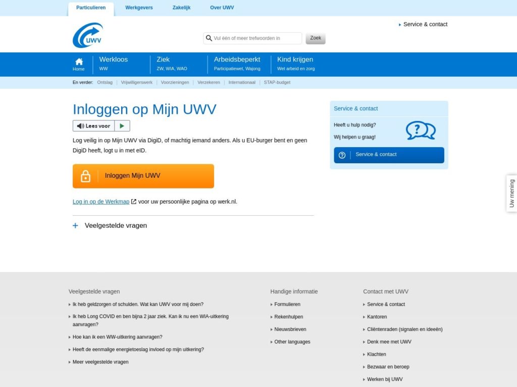 Inloggen bij Op Mijn Werkmap Uwv – Inloggen Bij