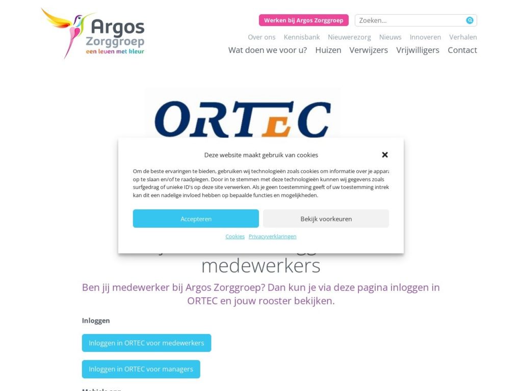 Inloggen bij Ortec Rooster – Inloggen Bij