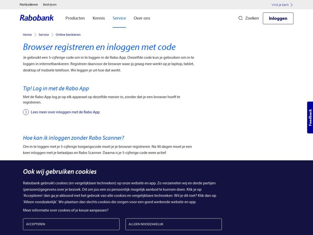 Inloggen bij Rabo Met Code – Inloggen Bij