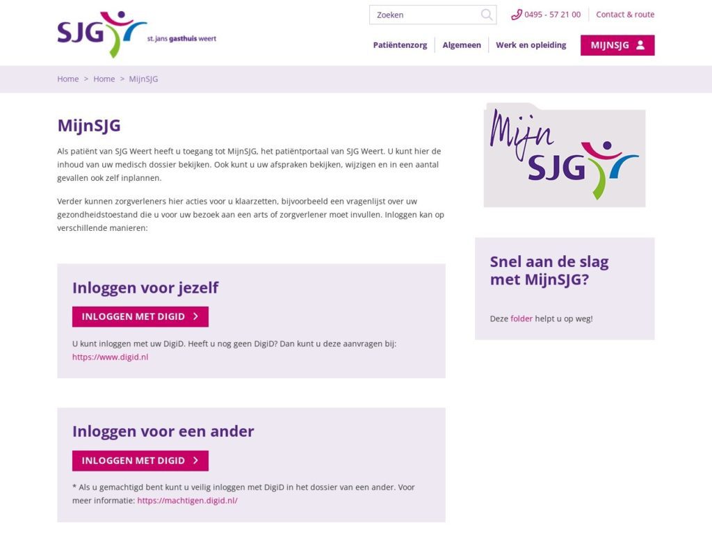 Inloggen bij Sjg Weert – Inloggen Bij