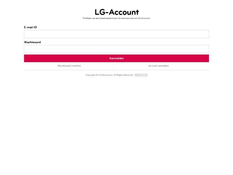 Inloggen bij Lg Account – Inloggen Bij