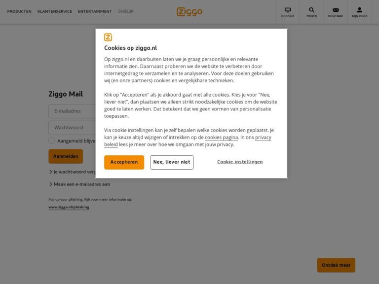 Inloggen bij Mail Ziggo – Inloggen Bij