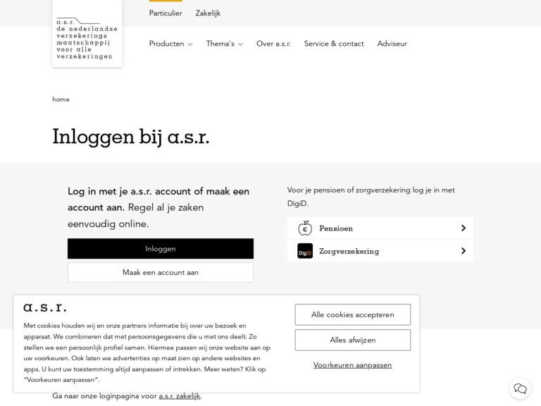 Inloggen bij Mijn Asr – Inloggen Bij