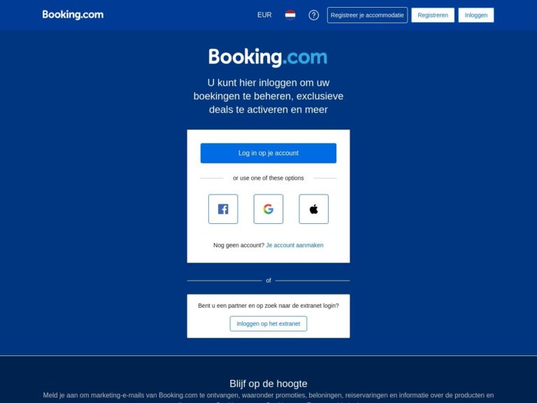 Inloggen bij Mijn Booking Com – Inloggen Bij