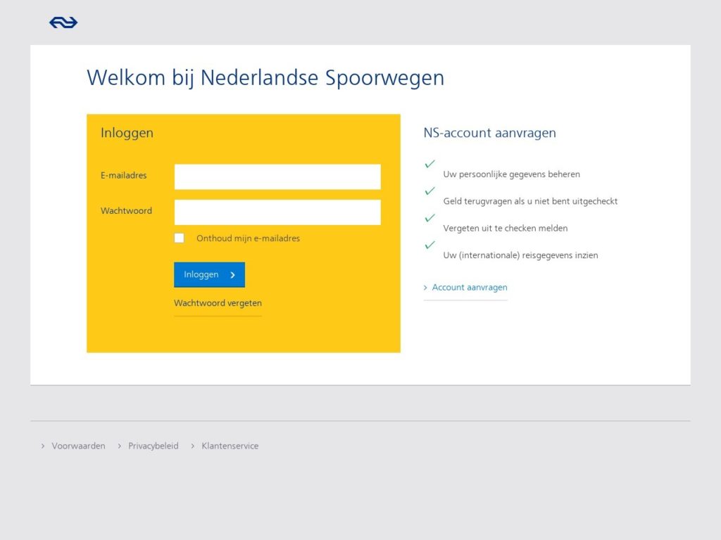 Inloggen bij Mijn Ns Account – Inloggen Bij