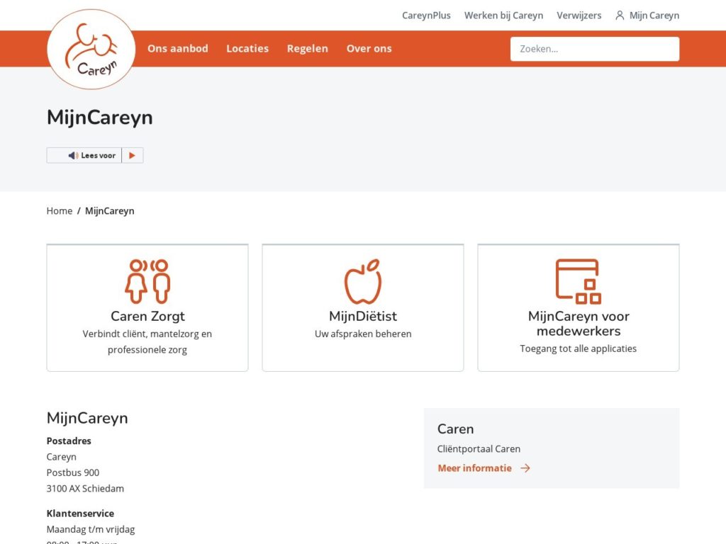 Inloggen bij Careyn Intranet – Inloggen Bij