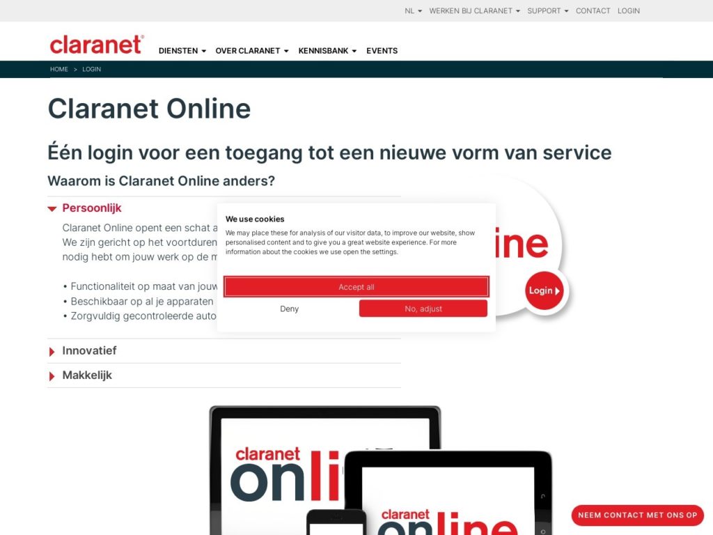 Inloggen bij Claranet – Inloggen Bij