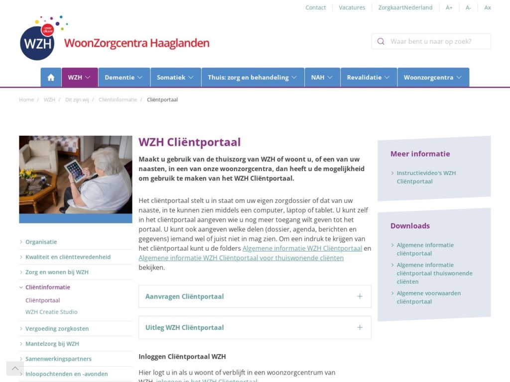 Inloggen bij Clientportaal Wzh – Inloggen Bij