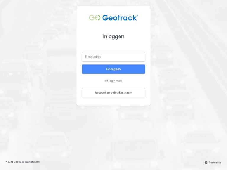 Inloggen bij Geotrack V2 – Inloggen Bij