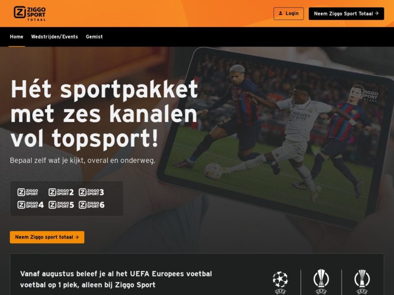 Inloggen bij Go Ziggo Sport – Inloggen Bij