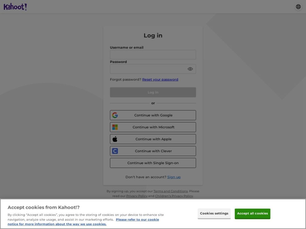 Inloggen bij Kahoot Account – Inloggen Bij
