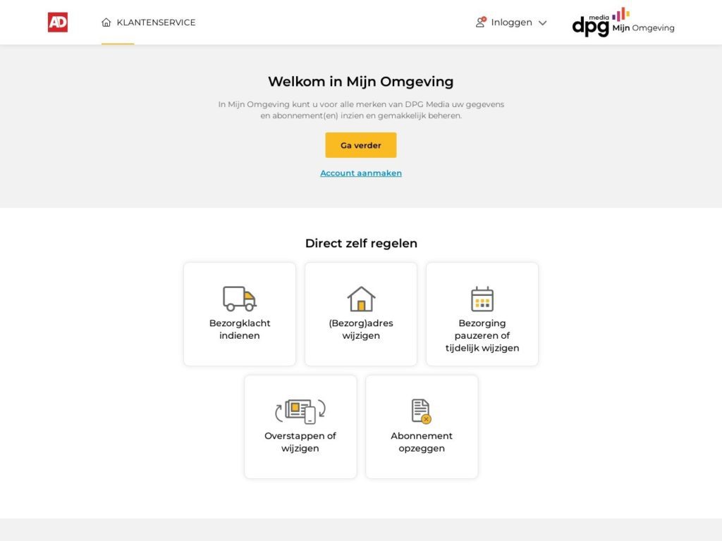 Inloggen bij Krant Ad – Inloggen Bij