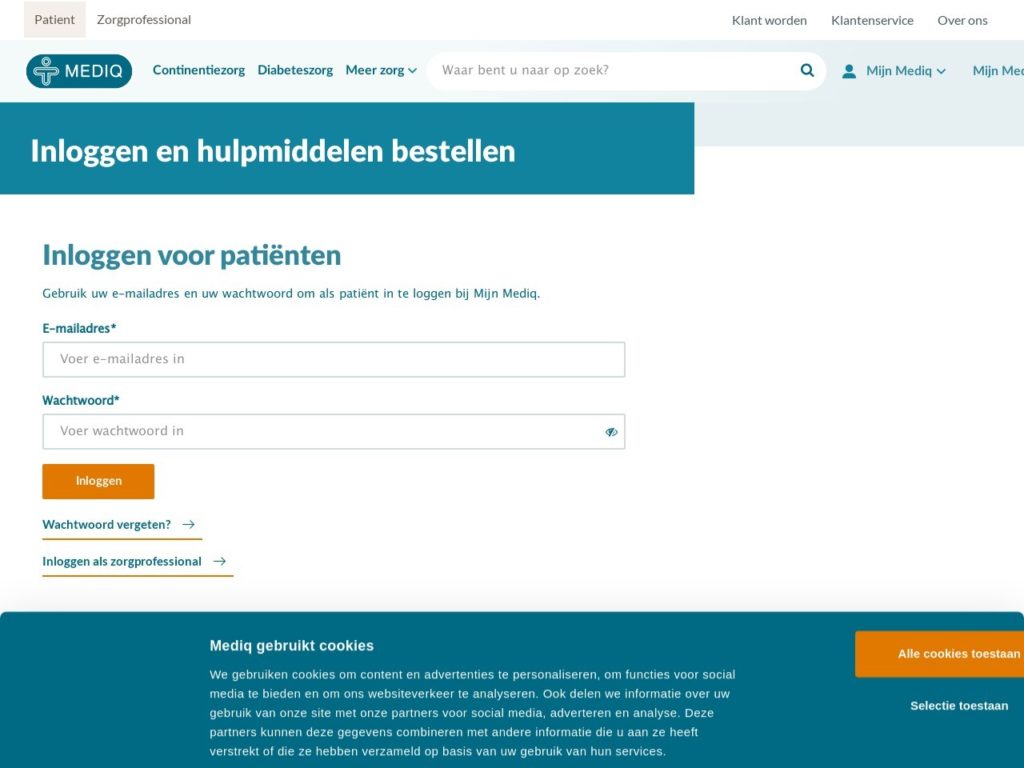 Inloggen bij Mijnmediq – Inloggen Bij