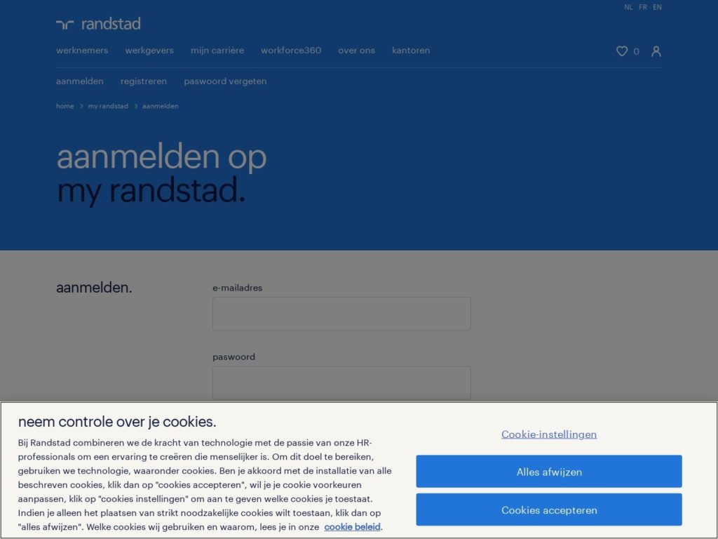 Inloggen bij My Randstad – Inloggen Bij