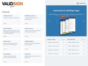 Inloggen bij My Validsign – Inloggen Bij