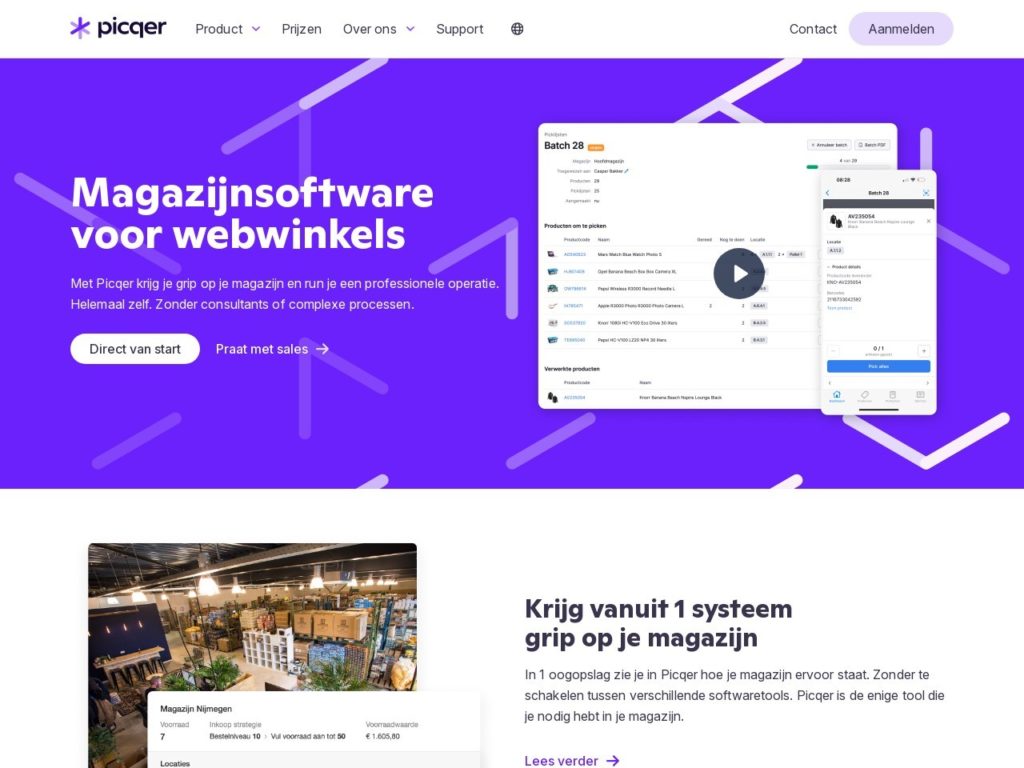 Inloggen bij Picqer – Inloggen Bij