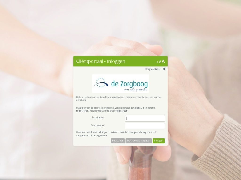 Inloggen bij Zorgboog – Inloggen Bij
